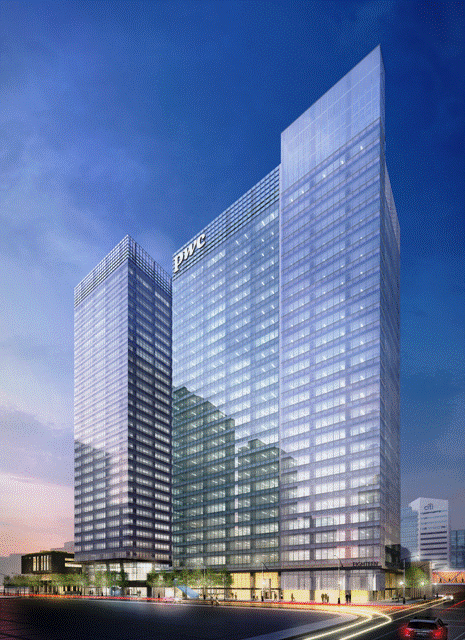 PwC Tower officially topped-off, and ground is broken on flagship Delta ...