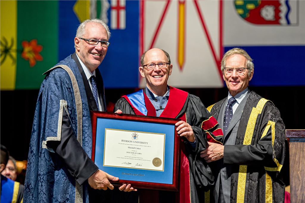 Mitchell Cohen receives Honorary Doctorate from Ryerson University