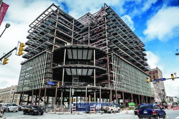 Swift construction evidenced by topping off ceremony for Buffalo tower ...