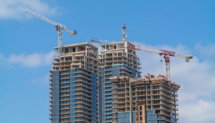 New High-rise Buildings Under Construction - Building