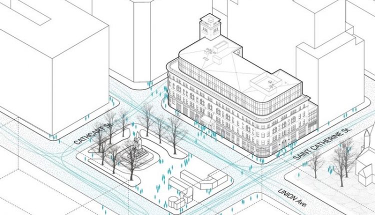 Site Axonometric - Building