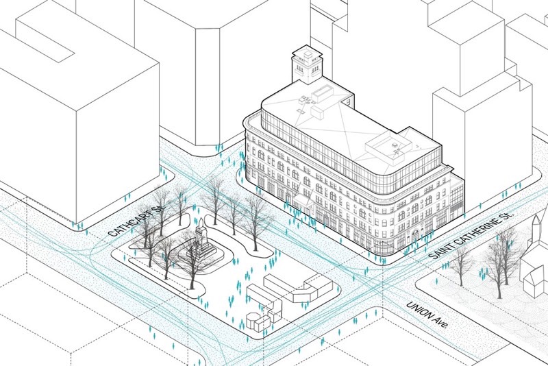 Site Axonometric - Building