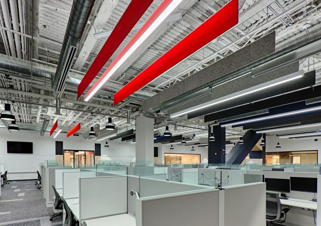 Lighting makes a statement in converted industrial office – A+Dwire