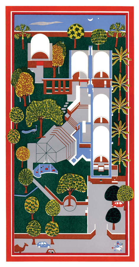 Miniature style representation of Sangath. - Canadian Architect