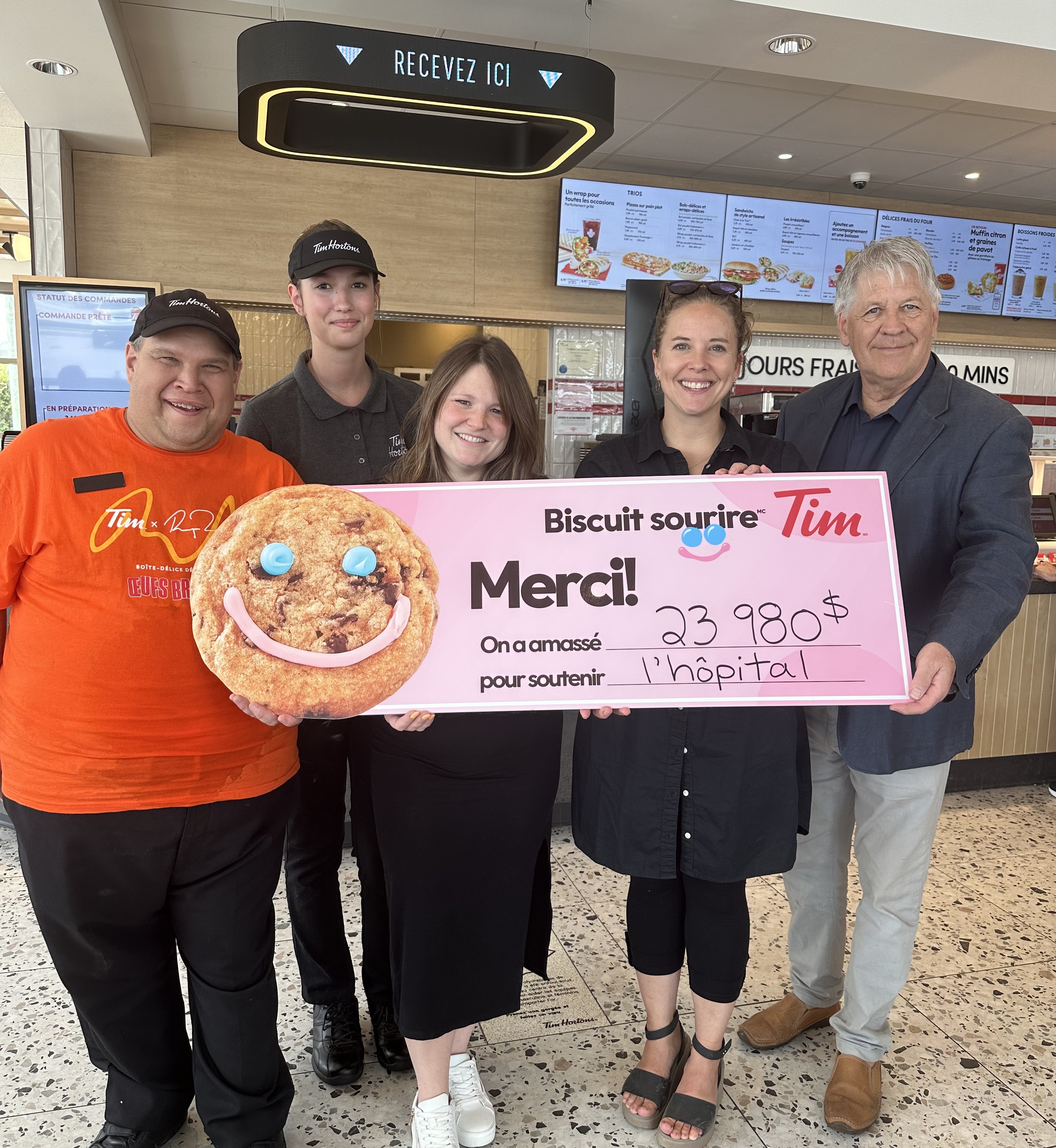 La campagne du Biscuit sourire de Tim Hortons a permis d’amasser la ...