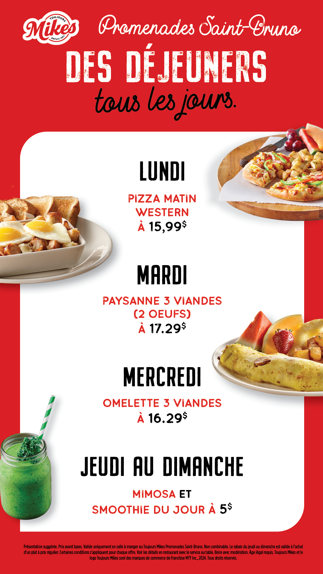 Restaurant Toujours Mikes Saint-Hubert