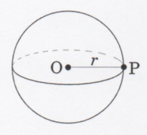 rayon d’une sphère – Lexique de mathématique