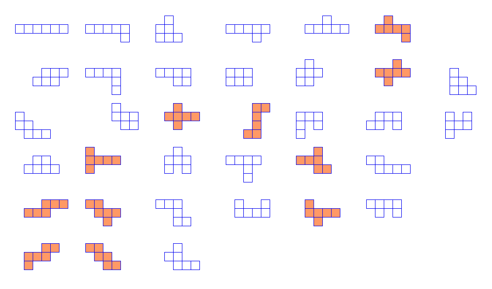 polyomino – Lexique de mathématique