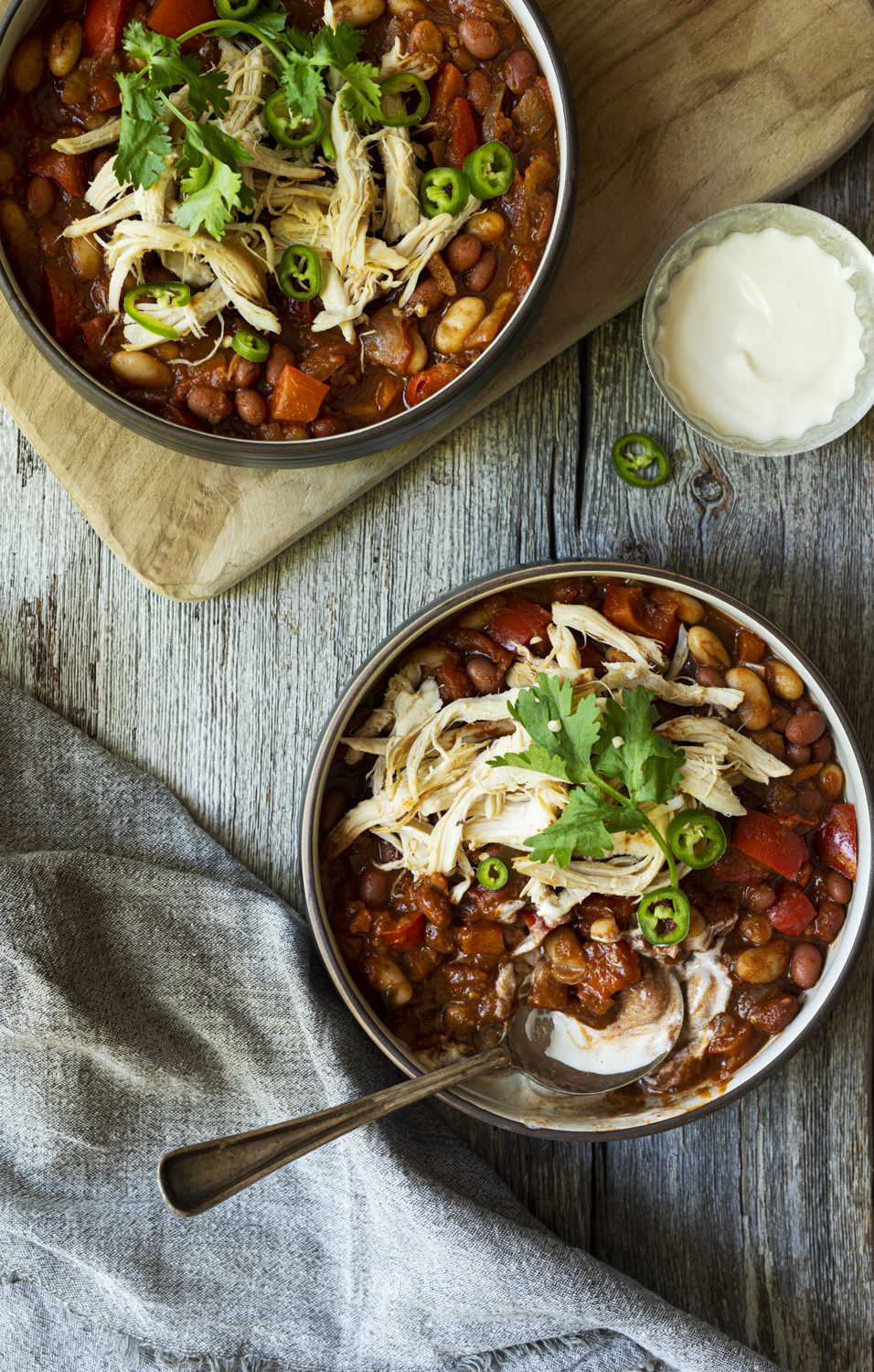 Chili express au poulet effiloché - K pour Katrine